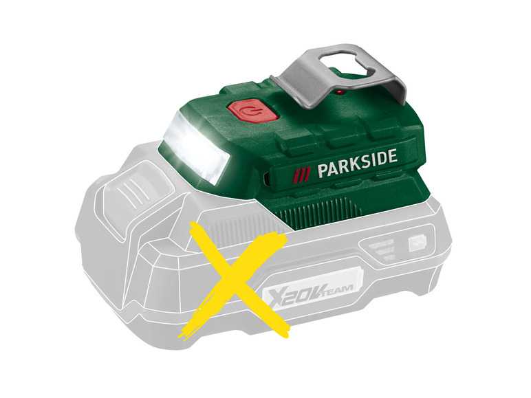PARKSIDE® Aku USB adaptér s LED svietidlom PAA 20-Li B2 – bez ...